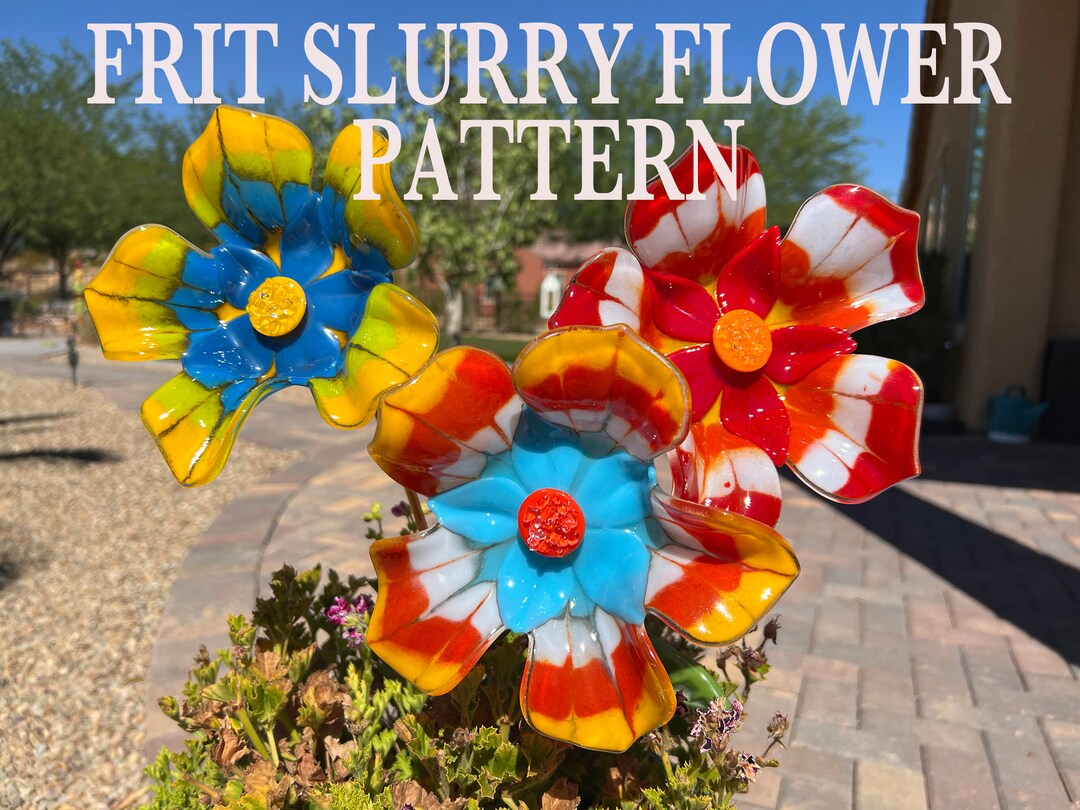 Frit Slurry Flower Pattern - Etsy