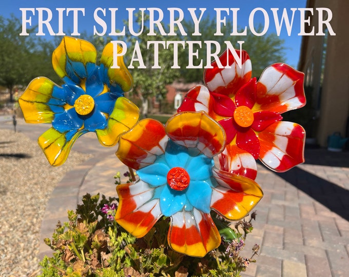 Frit Slurry Flower Pattern - Etsy