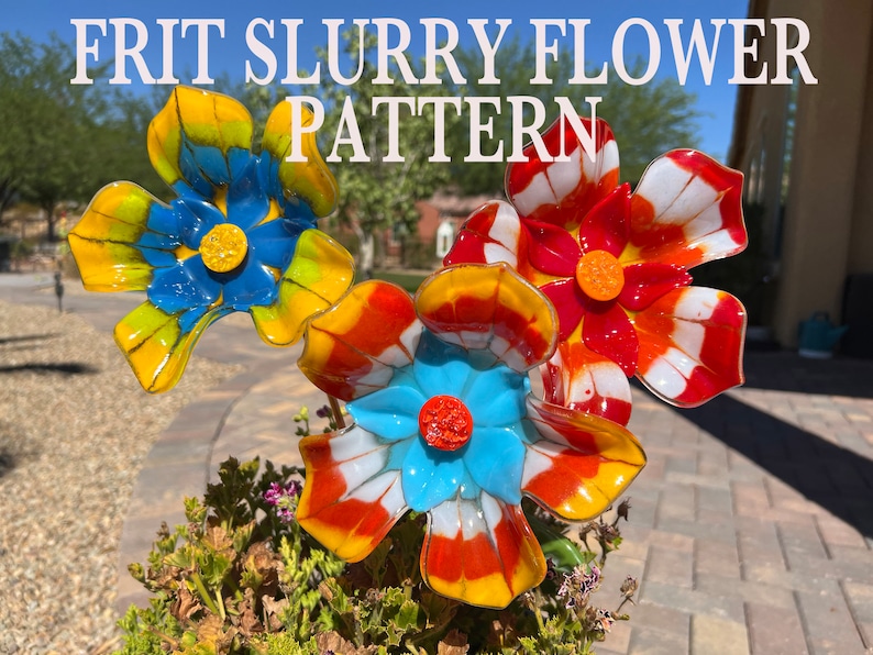Frit Slurry Flower Pattern - Etsy