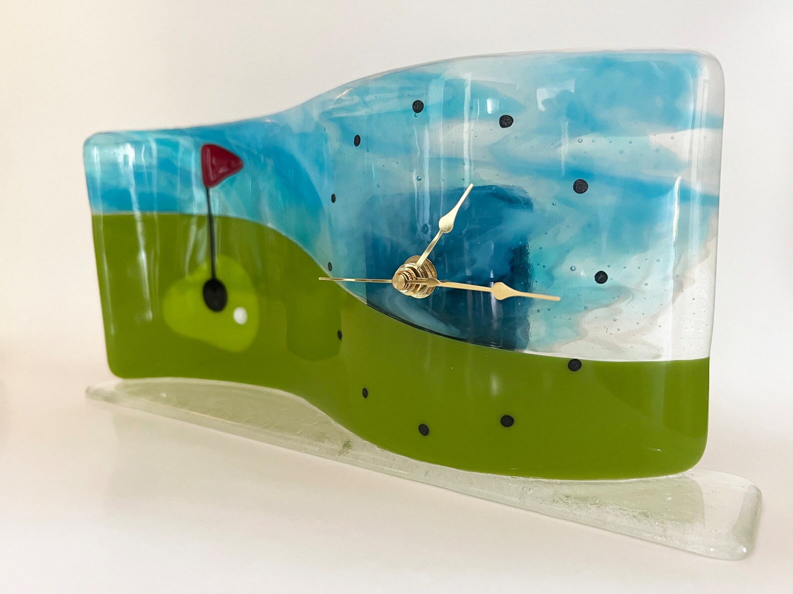 Golf Clock Fused Glass Pattern - Etsy