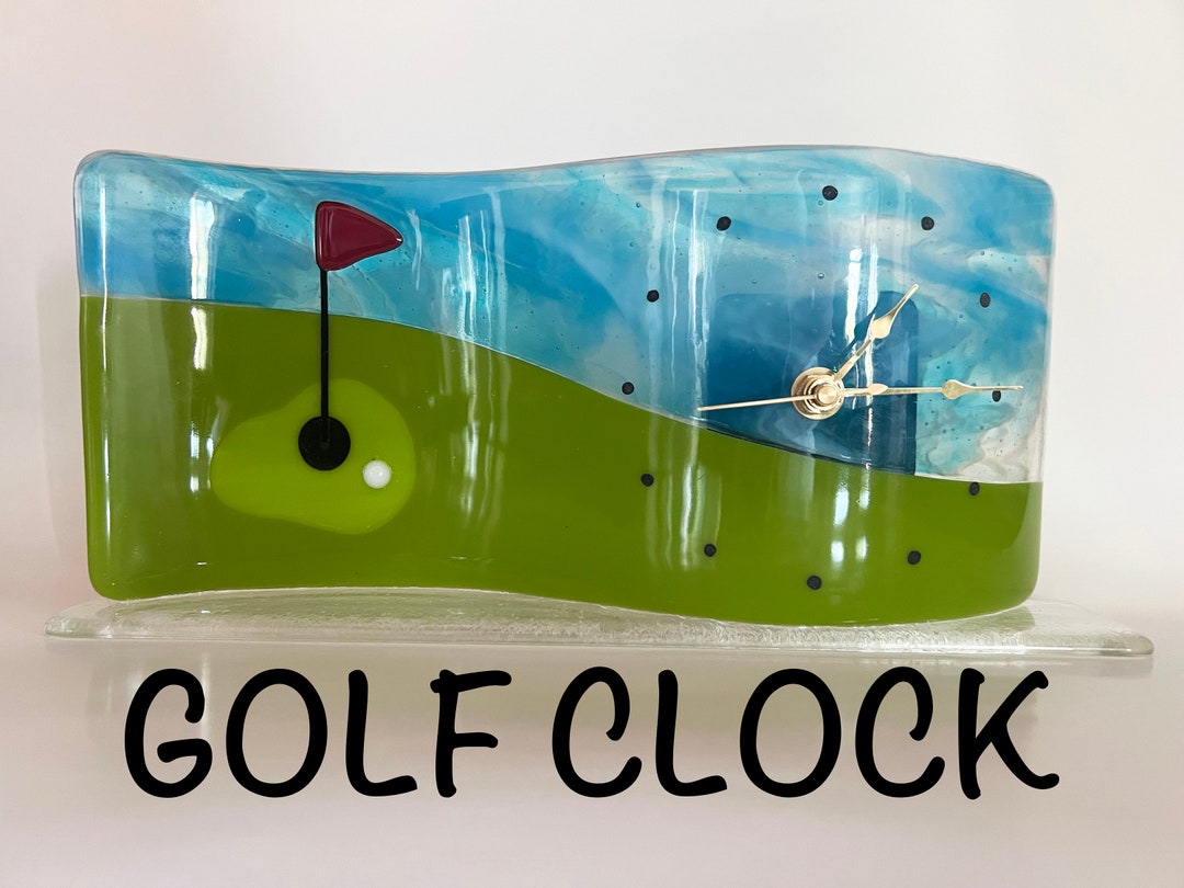 Golf Clock Fused Glass Pattern - Etsy