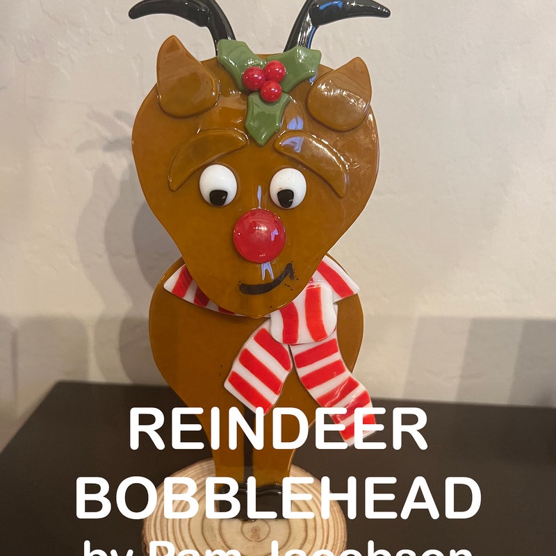 Reindeer Glass Ornament - Etsy