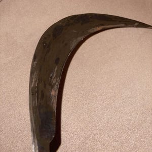 Large Antique Handmade Sickle. Handle Made From an Authentic Bull's ...