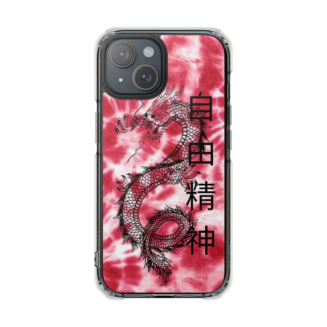 Y2K Red Tie Dye Dragon “free Spirit” Phone Case - Etsy