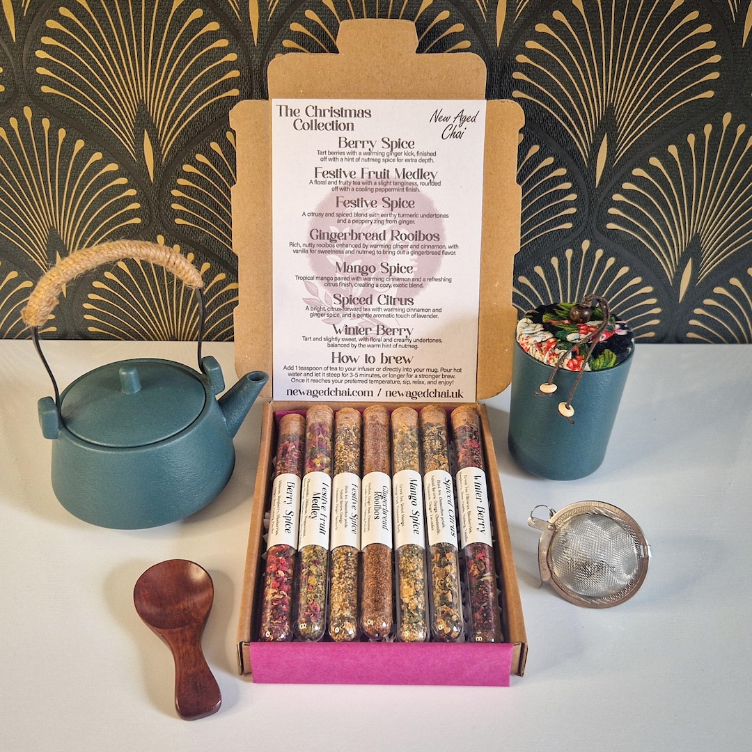 Holiday Herbal Tea Set: Festive Flavors for Winter - Etsy