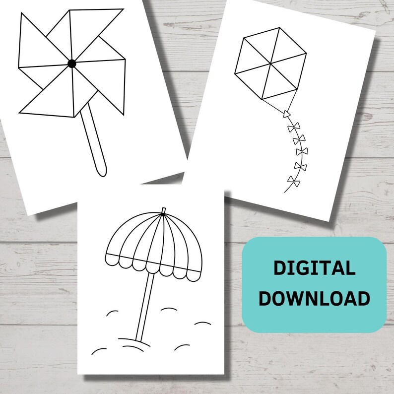 Coloring Pages for Kids /preschool Coloring Pages/simple Coloring Pages ...