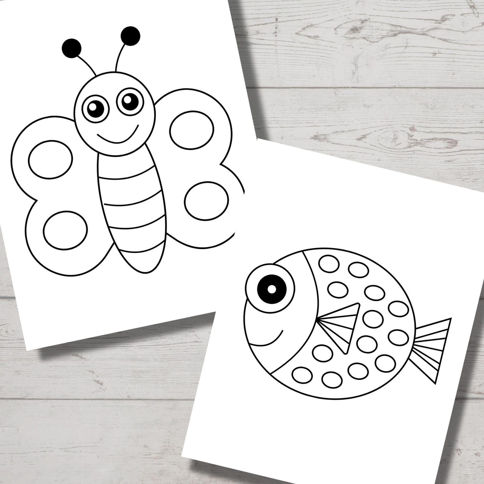 Coloring Pages for Kids /preschool Coloring Pages/simple Coloring Pages ...