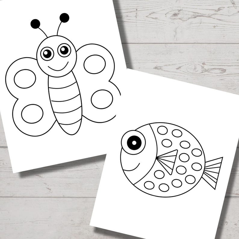 Coloring Pages for Kids /preschool Coloring Pages/simple Coloring Pages ...