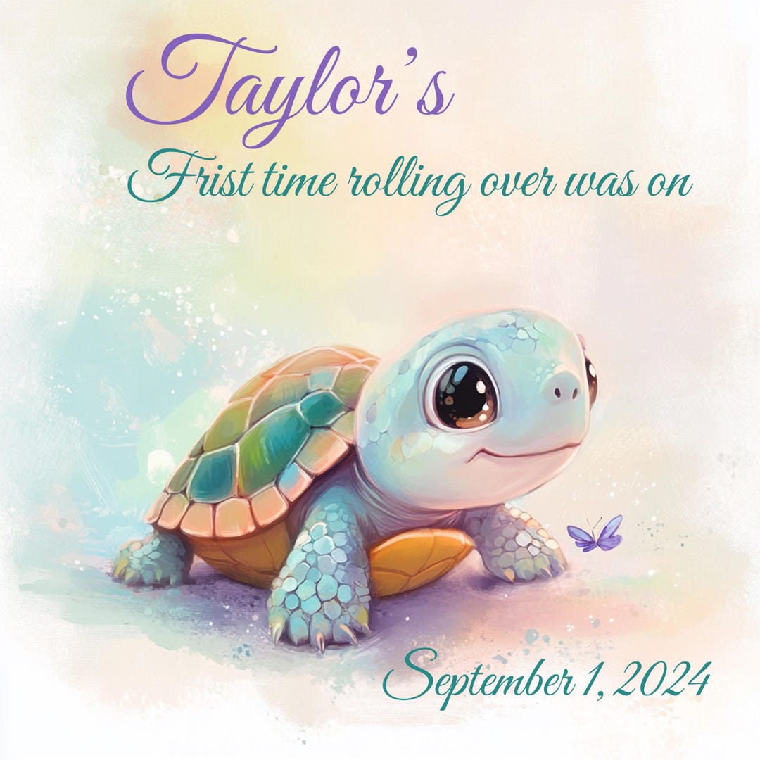 Custom Children Milestone Wall Décor Canvas 8x8 - Etsy