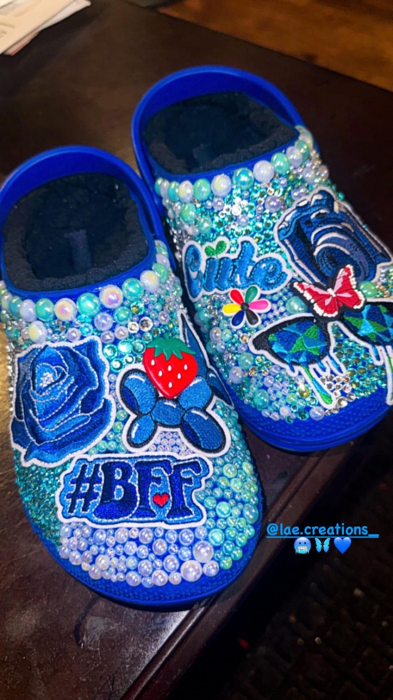 Custom Crocs, Custom Clothes, Custom Designs, Bling, Painting, DIY - Etsy