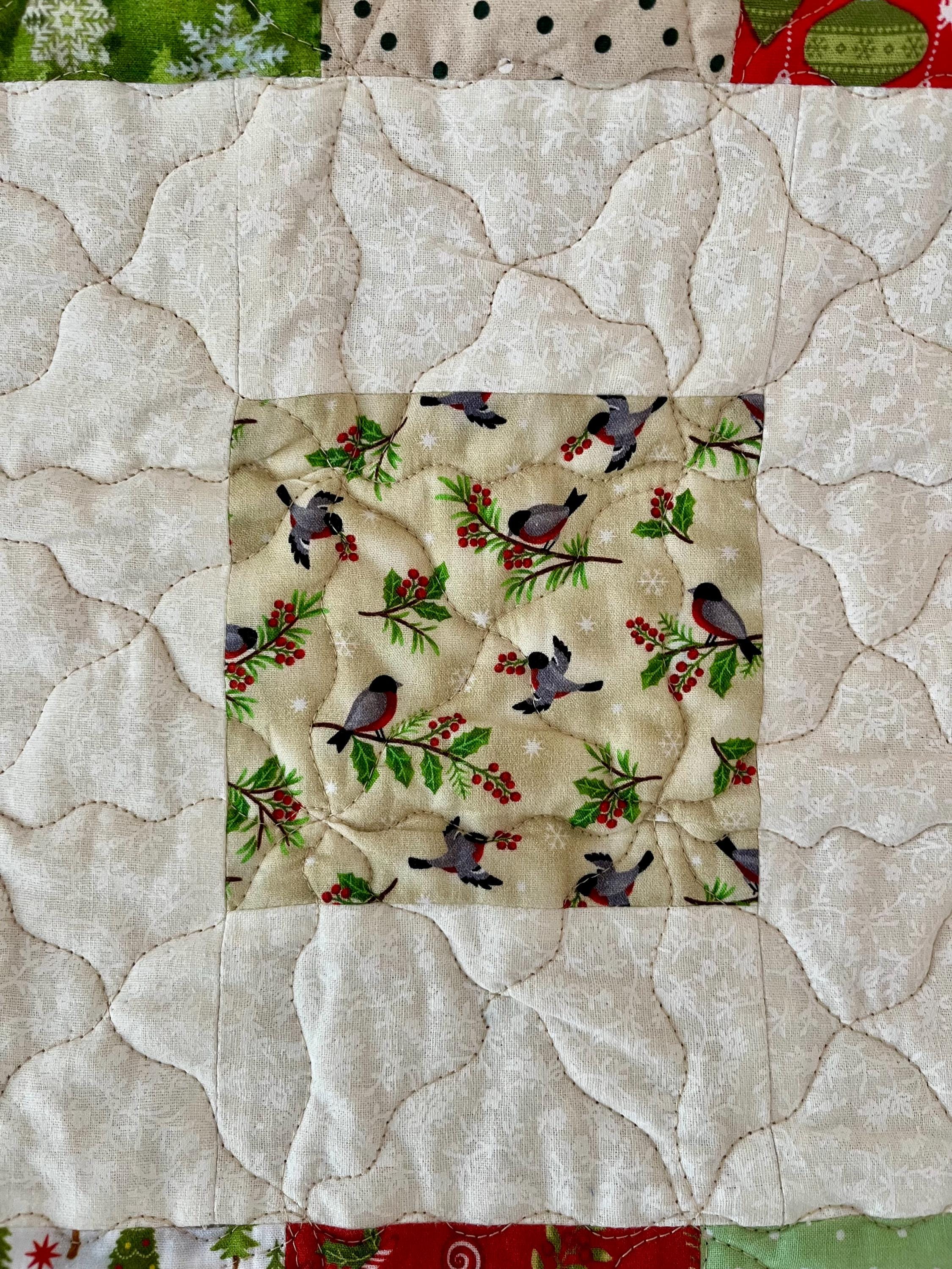 Christmas Quilt, Throw, Bedding, Blanket, Traditional Patchwork ...