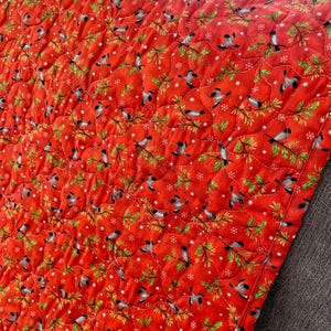 Christmas Quilt, Throw, Bedding, Blanket, Traditional Patchwork ...