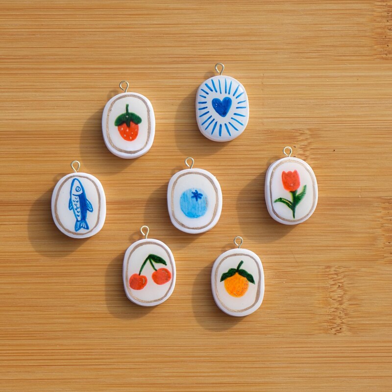 Ceramic Charm - Etsy