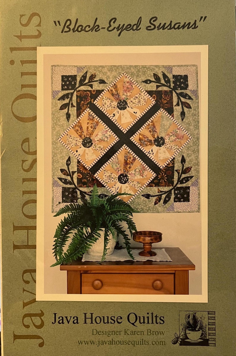Block-eyed Susans - Wall Quilt - Pattern | Java House Quilts | Karen ...