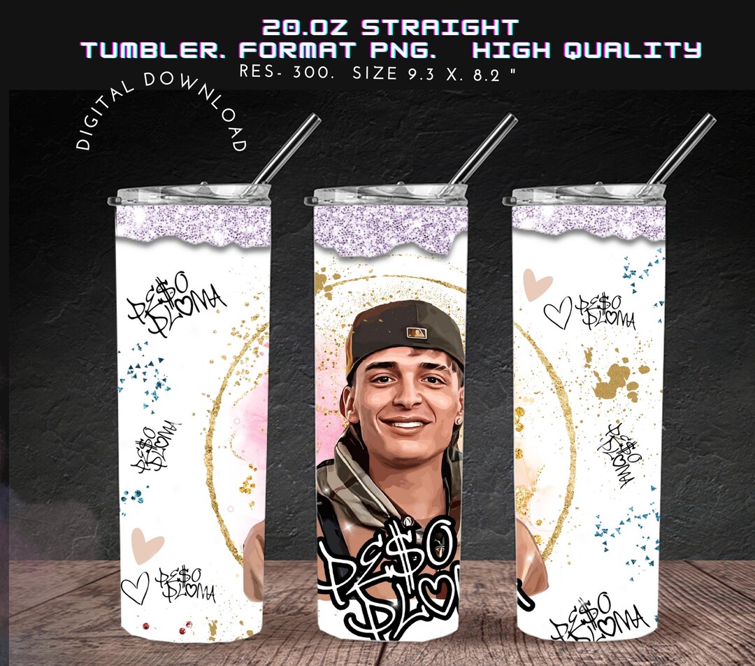 Peso Pluma, 2x Peso Pluma Tumbler Wrap Design 20oz, Digital Download ...