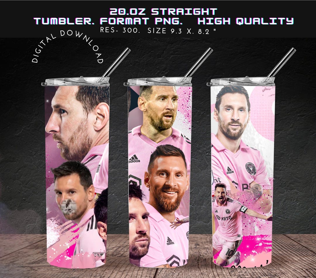 Messi, Messi Soccer, Messi Tumbler Wrap Design for 20oz, Digital ...