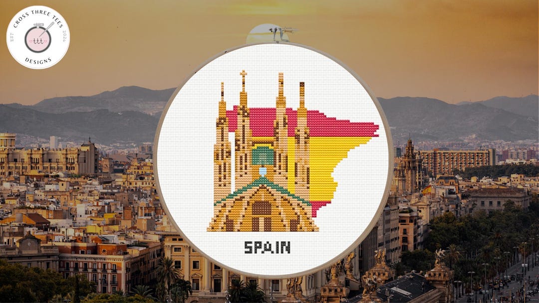 Spain Cathedral Cross-stitch - Etsy