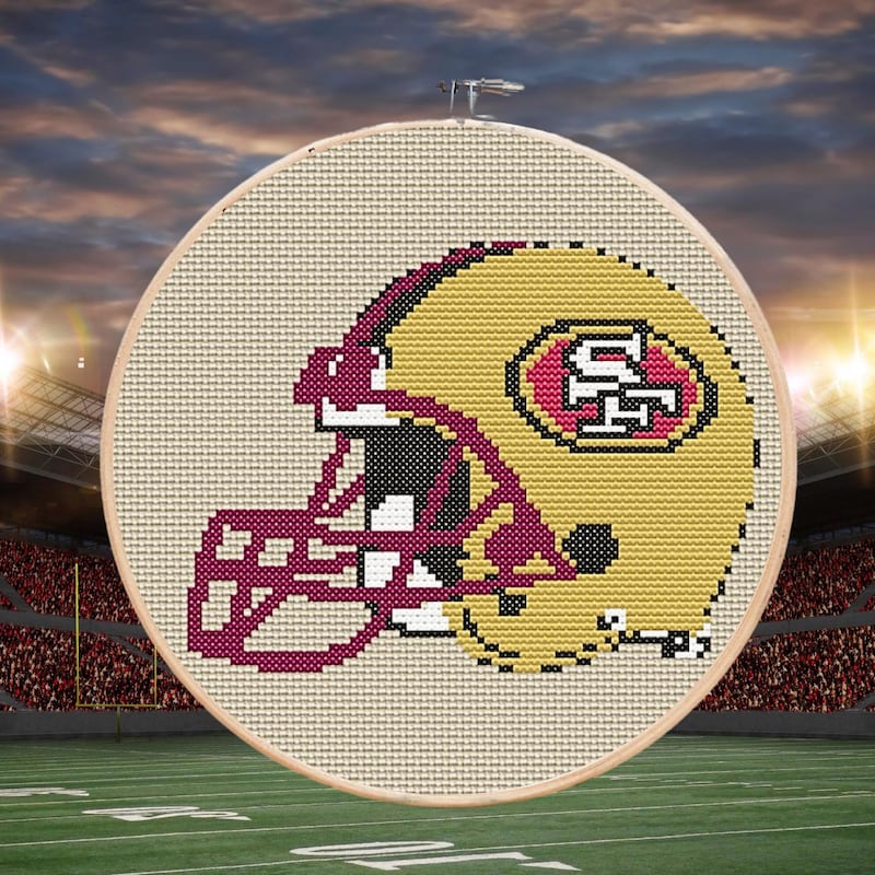 49ers Cross Stitch Pattern - Etsy