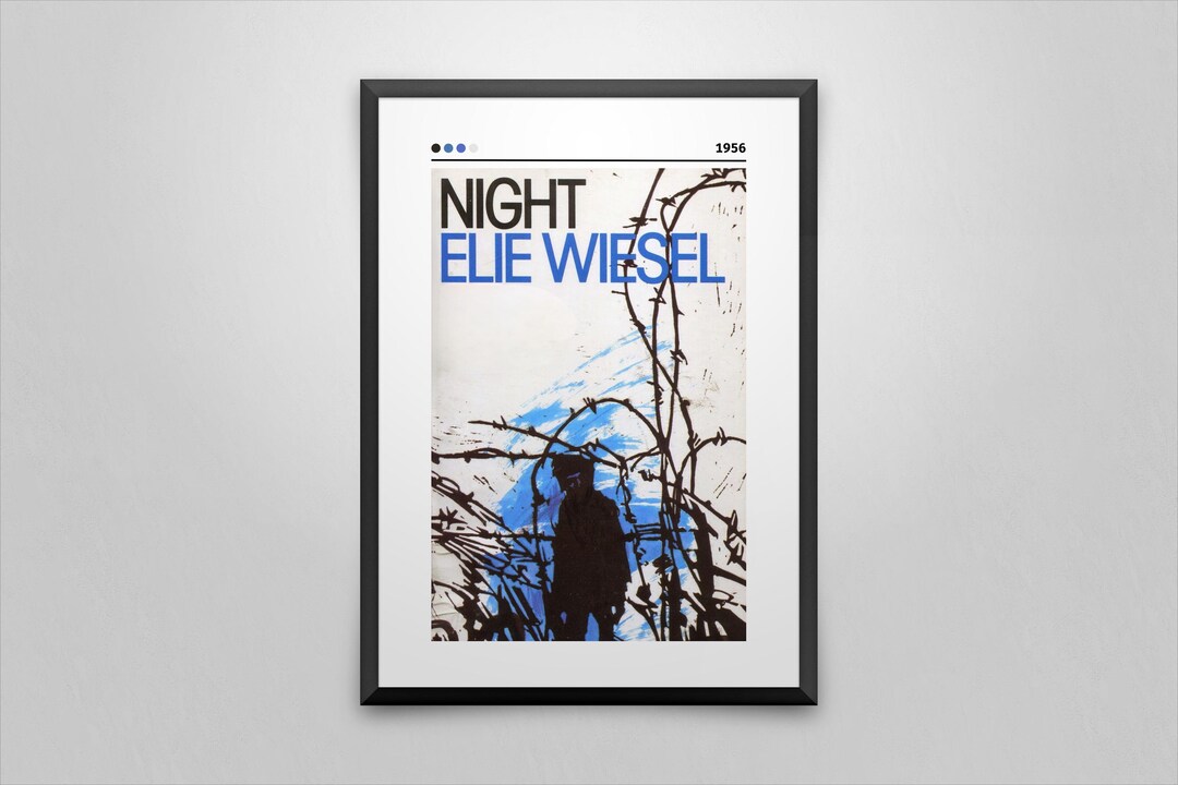 Night Book Cover Art Print: Elie Wiesel Minimalist Poster - Etsy UK