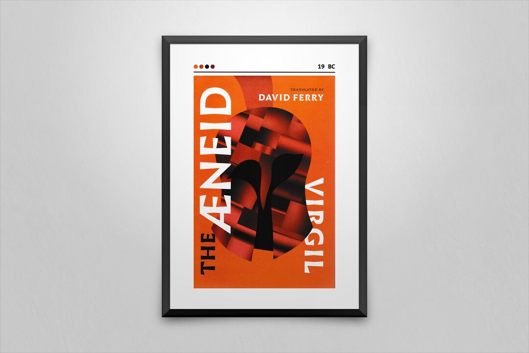 The Aeneid Book Cover Poster | Virgil | Minimalist Book Poster | Custom ...