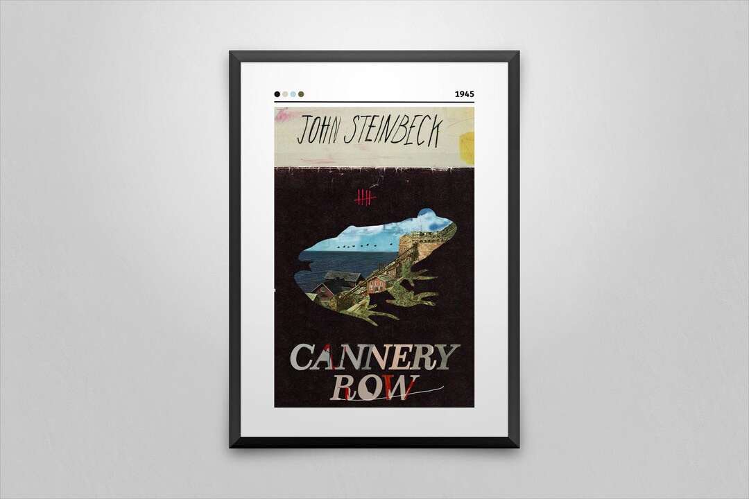 Cannery Row Book Cover Poster | John Steinbeck | Minimalist Book Poster ...