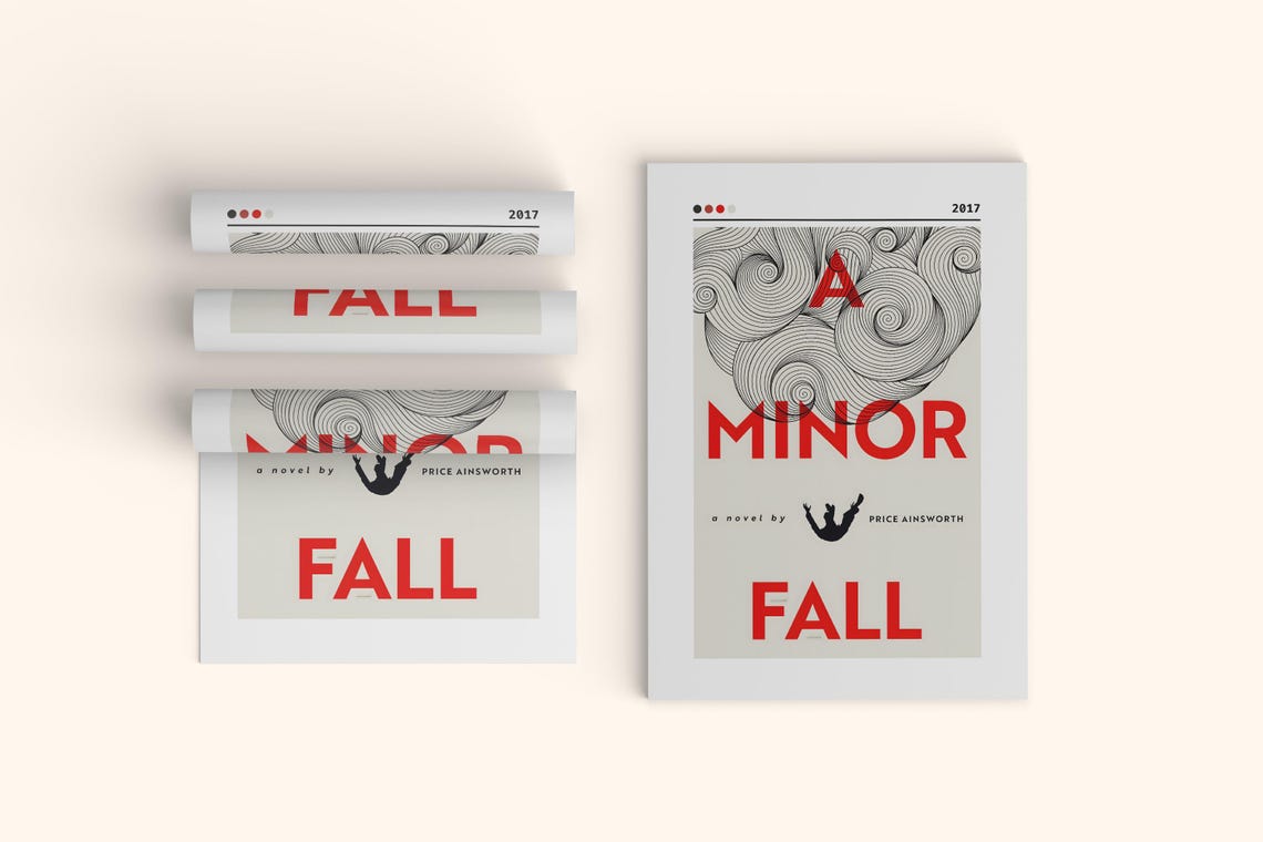 A Minor Fall Book Cover Art Print | Price Ainsworth Novel Poster - Etsy