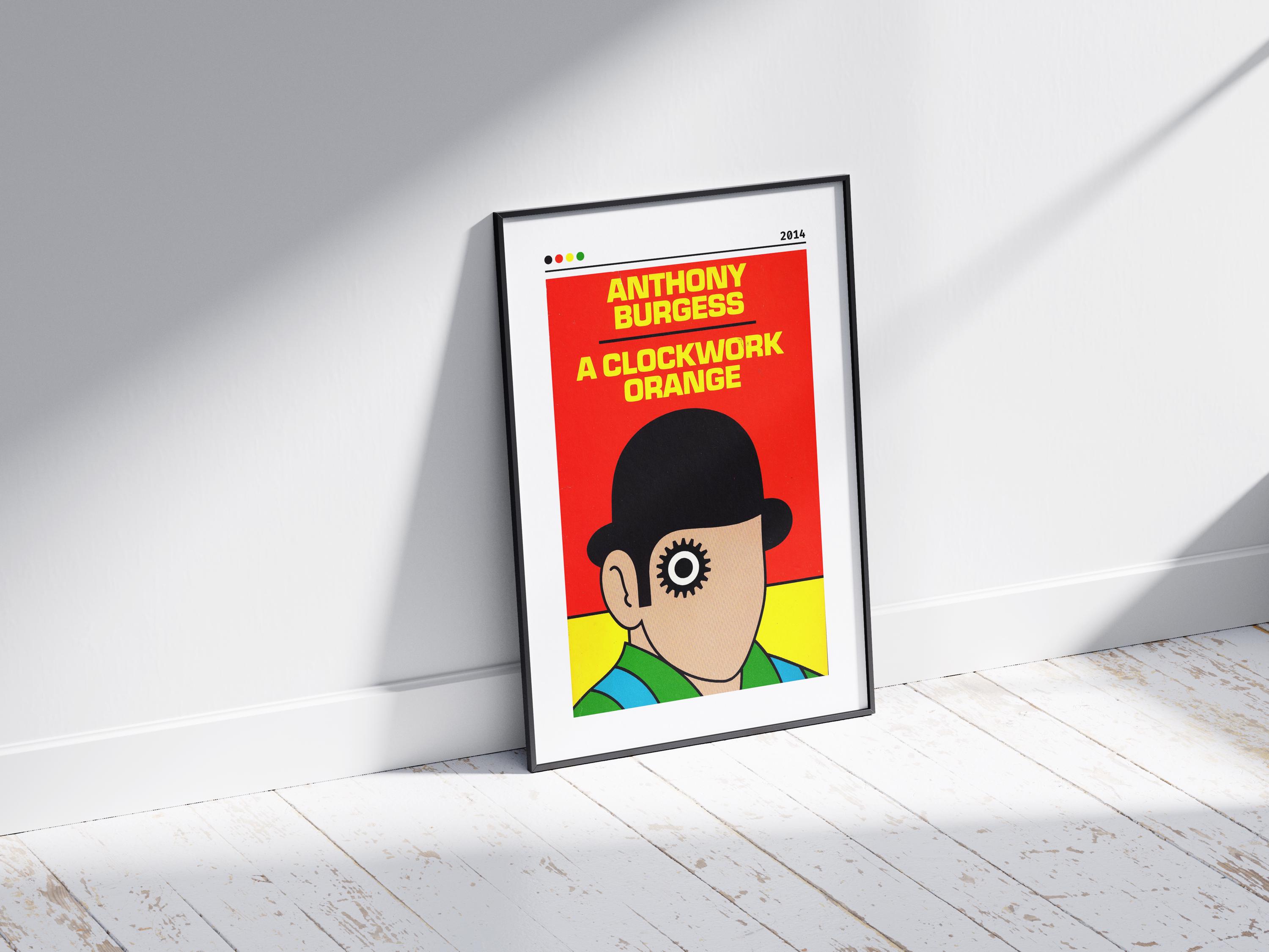 A Clockwork Orange Book Cover Poster | Anthony Burgess | Minimalist ...