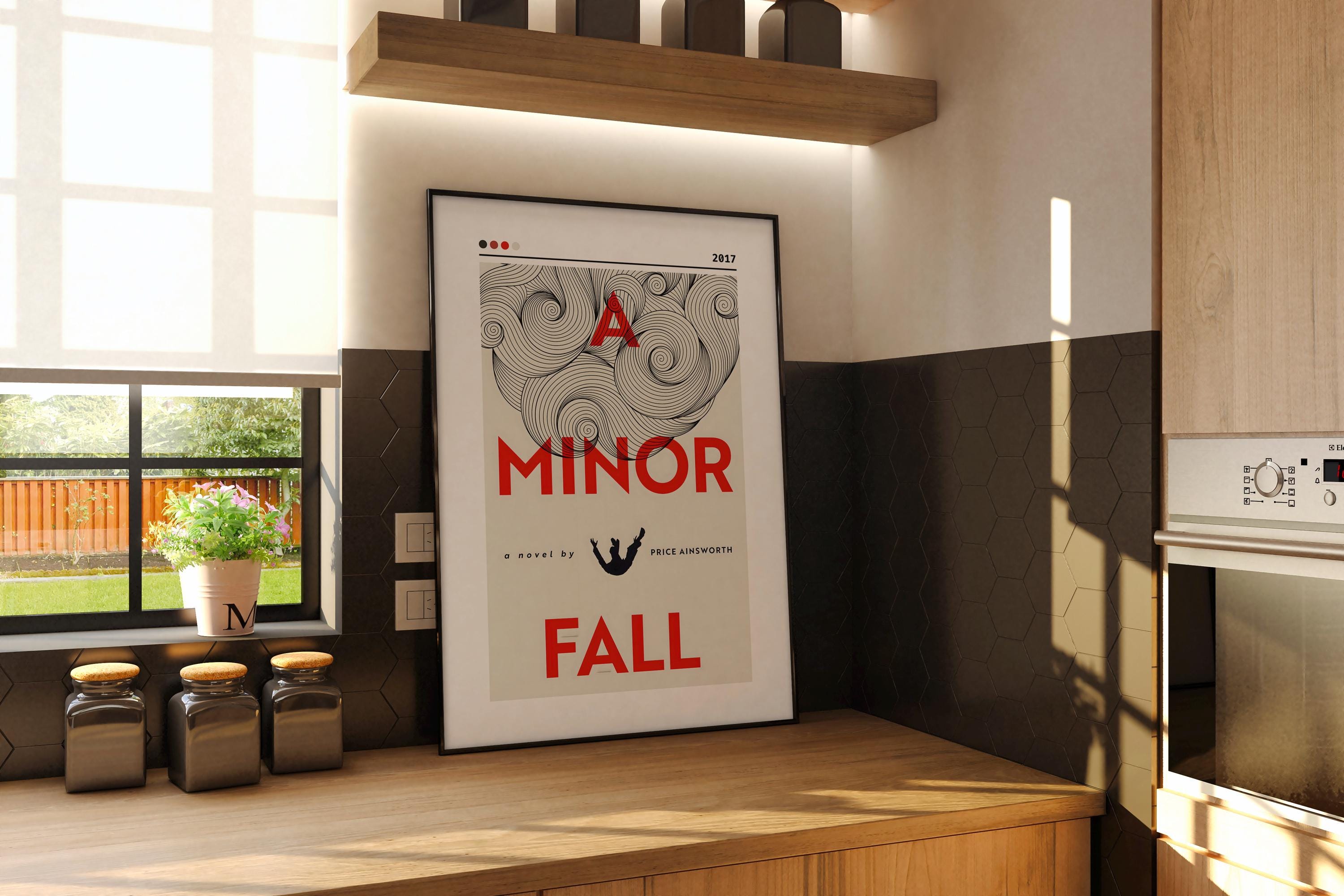 A Minor Fall Book Cover Art Print | Price Ainsworth Novel Poster - Etsy