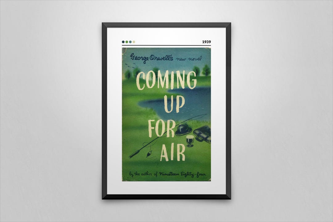 Coming up for Air Book Cover Art Print: George Orwell Poster - Etsy