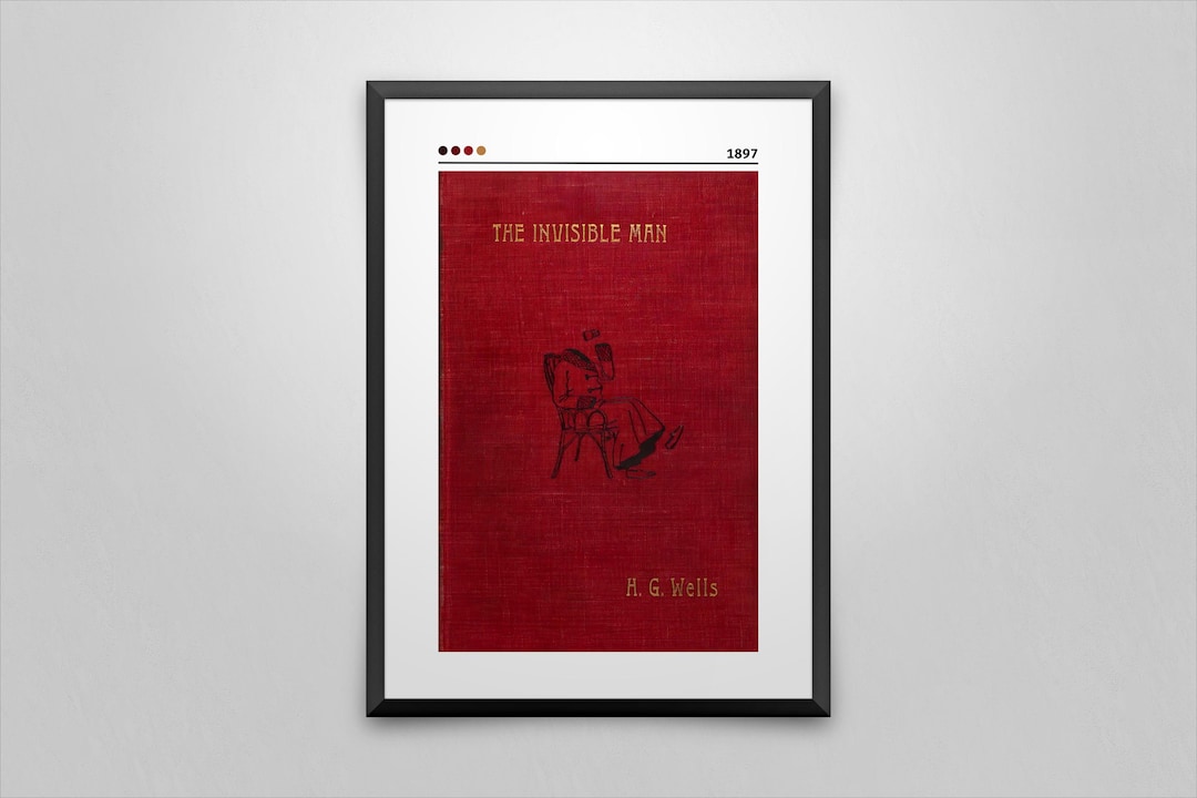 The Invisible Man Book Cover Poster | H. G. Wells | Minimalist Book ...