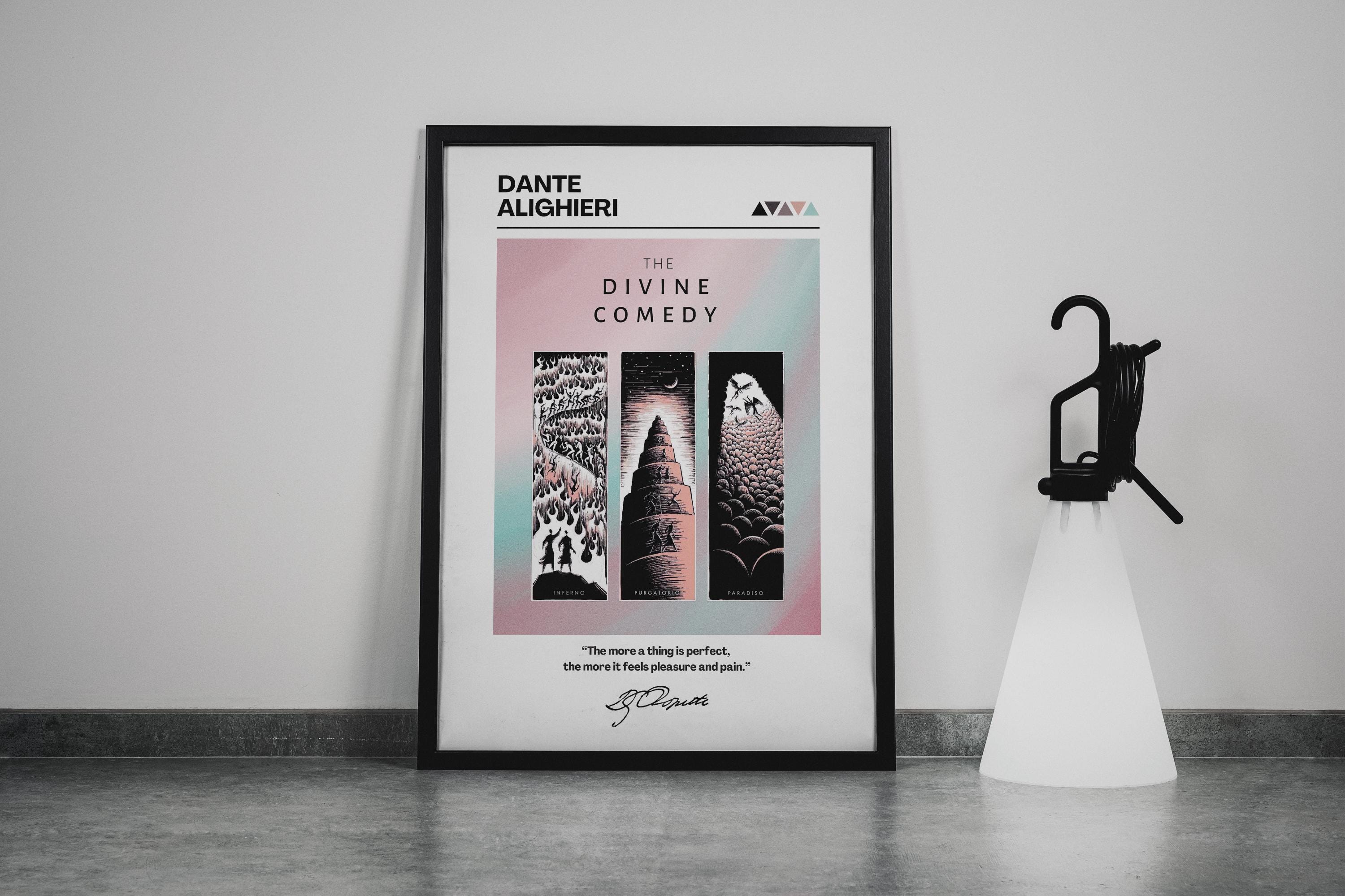 The Divine Comedy Book Cover Poster | Dante Alighieri | Minimalist Book ...