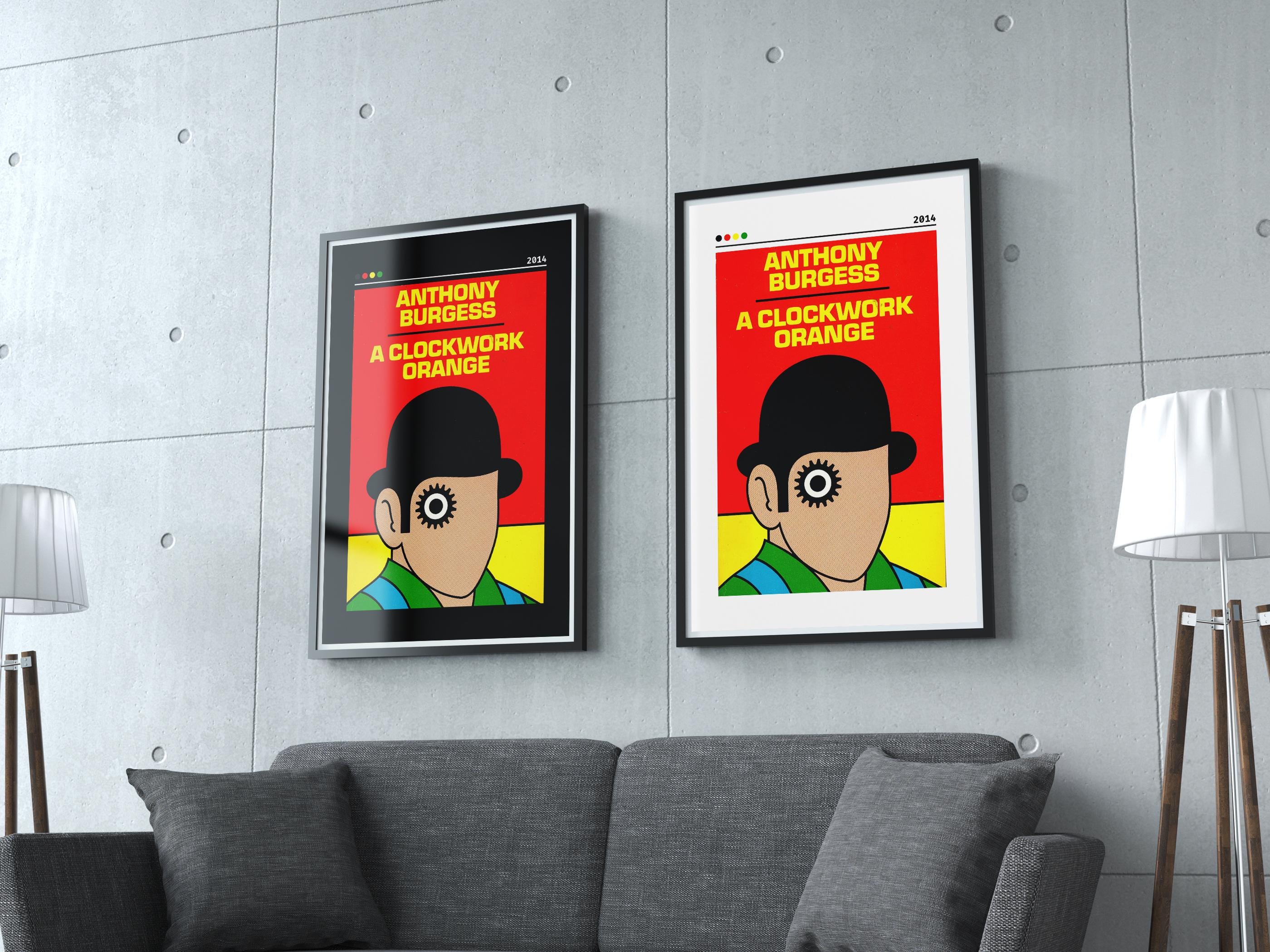 A Clockwork Orange Book Cover Poster | Anthony Burgess | Minimalist ...
