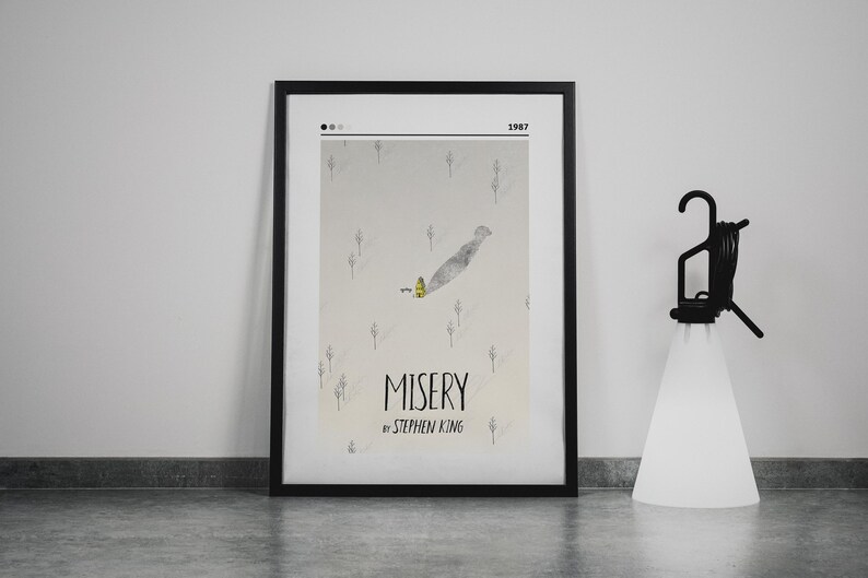 Misery Book Cover Poster | Stephen King | Minimalist Book Poster ...