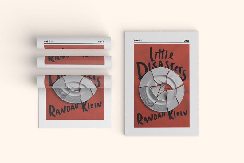 Little Disasters Book Cover Art Print: Randall Klein Minimalist Poster ...