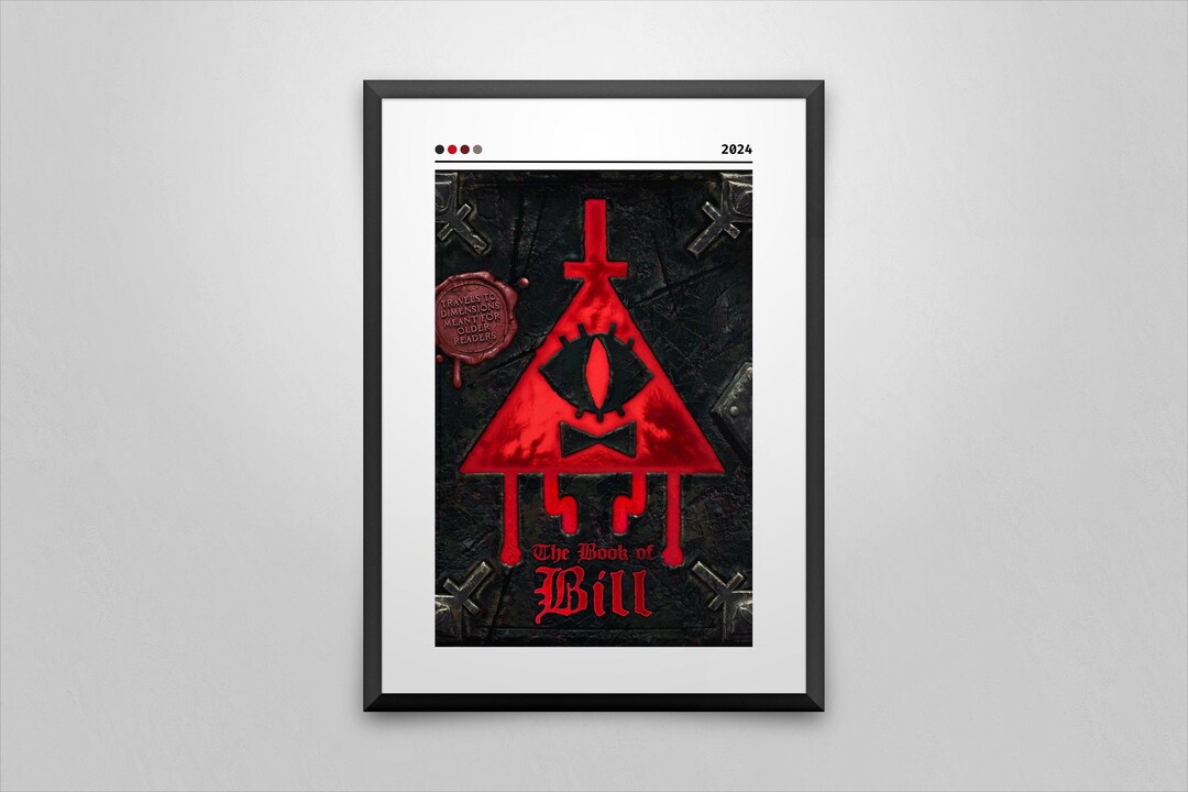 The Book of Bill Poster: Alex Hirsch Minimalist Art Print - Etsy