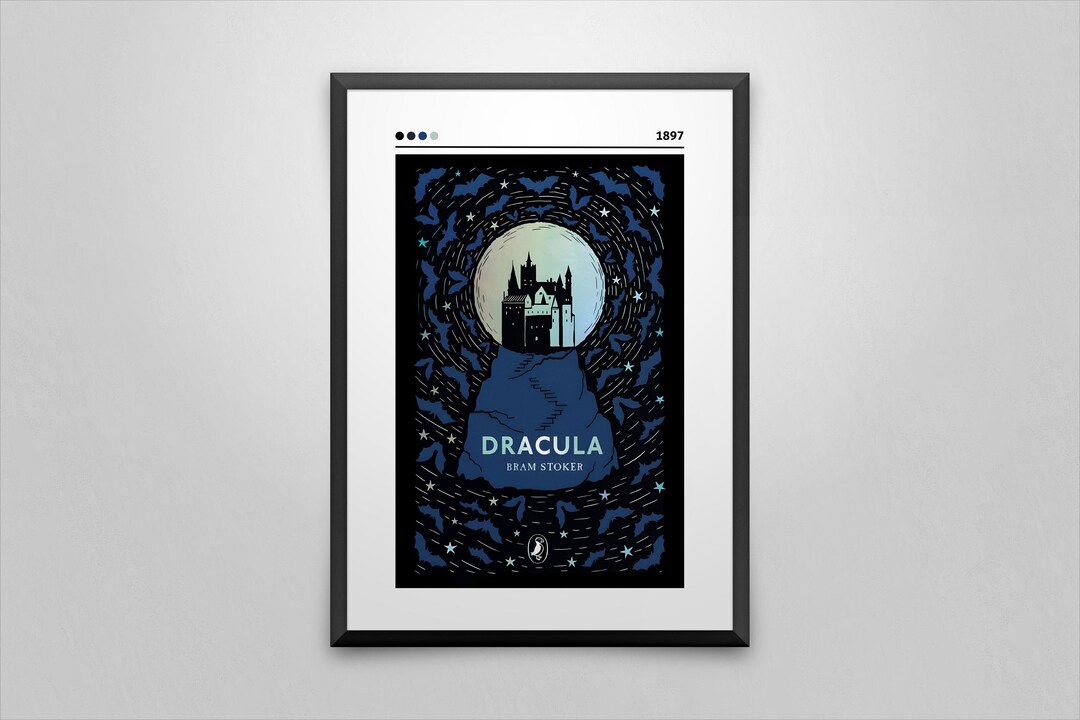 Dracula Book Cover Poster | Bram Stoker | Minimalist Book Poster ...