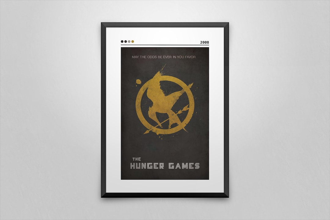 The Hunger Games Book Cover Poster | Suzanne Collins | Minimalist Book ...