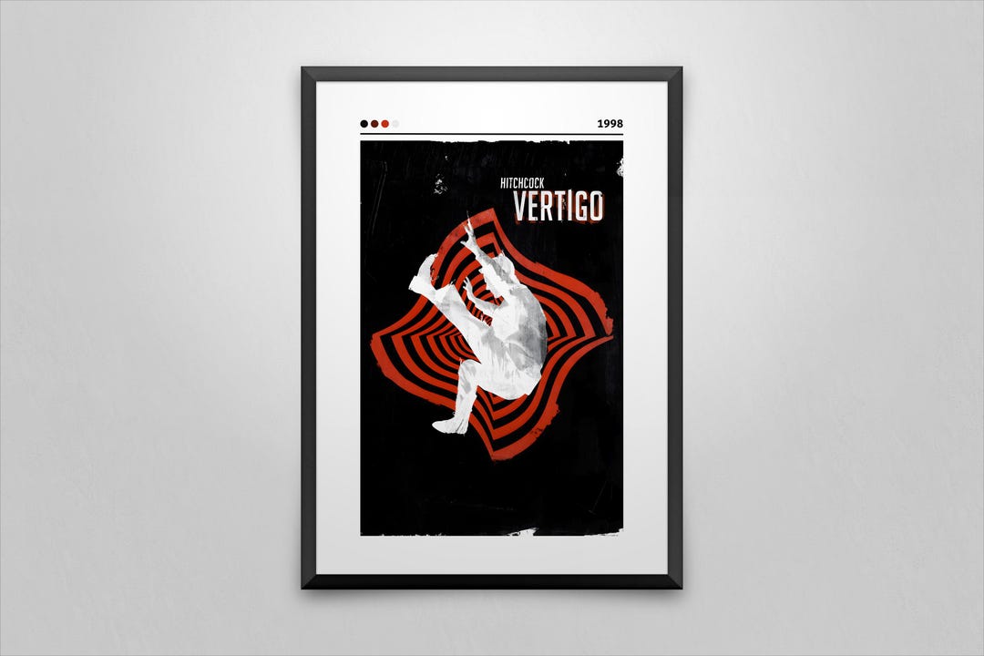Vertigo Book Cover Poster | Dan Auiler | Minimalist Book Poster ...