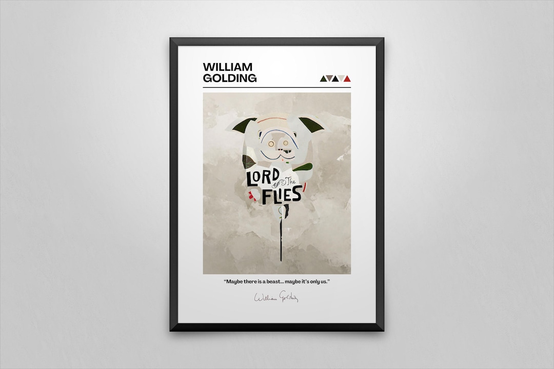 Lord of the Flies Book Cover Poster| William Golding | Minimalist Book ...