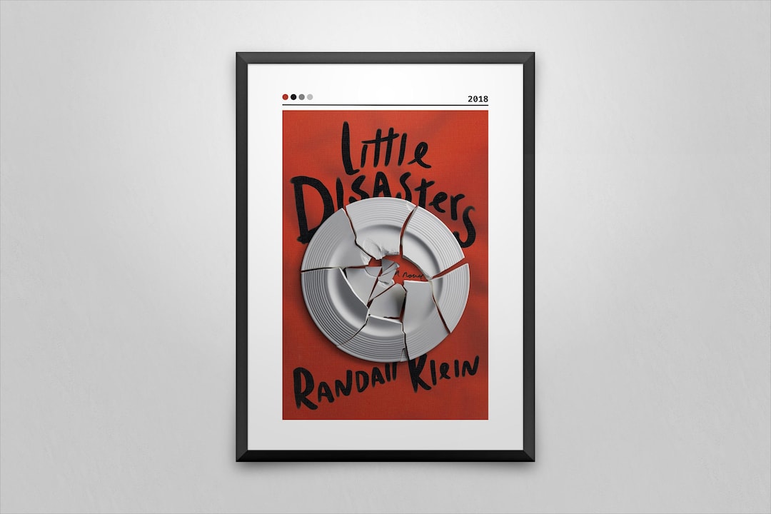 Little Disasters Book Cover Art Print: Randall Klein Minimalist Poster ...