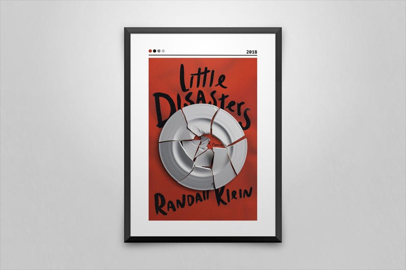Little Disasters Book Cover Art Print: Randall Klein Minimalist Poster ...