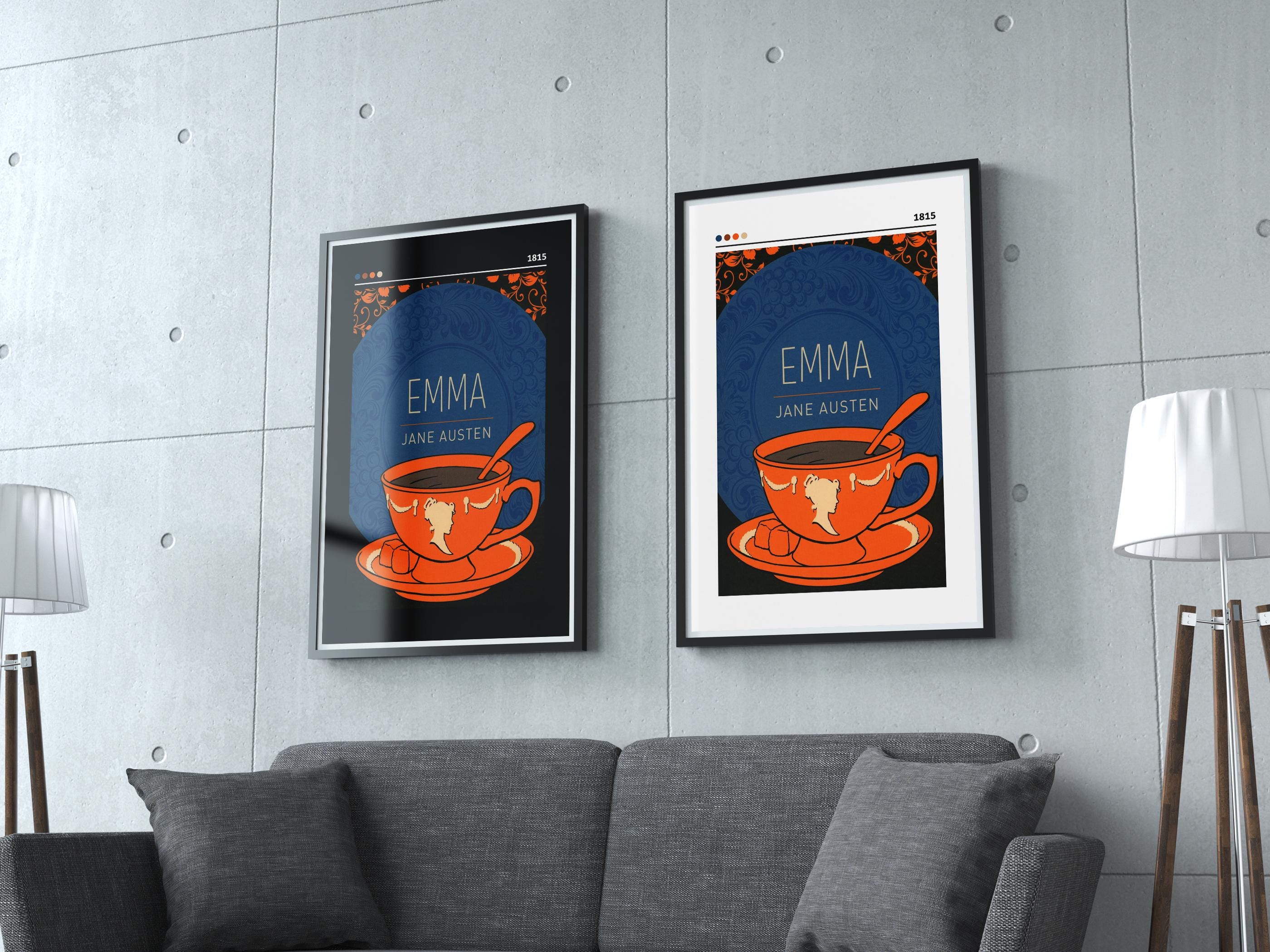 Emma Book Cover Art Print: Jane Austen Minimalist Poster - Etsy