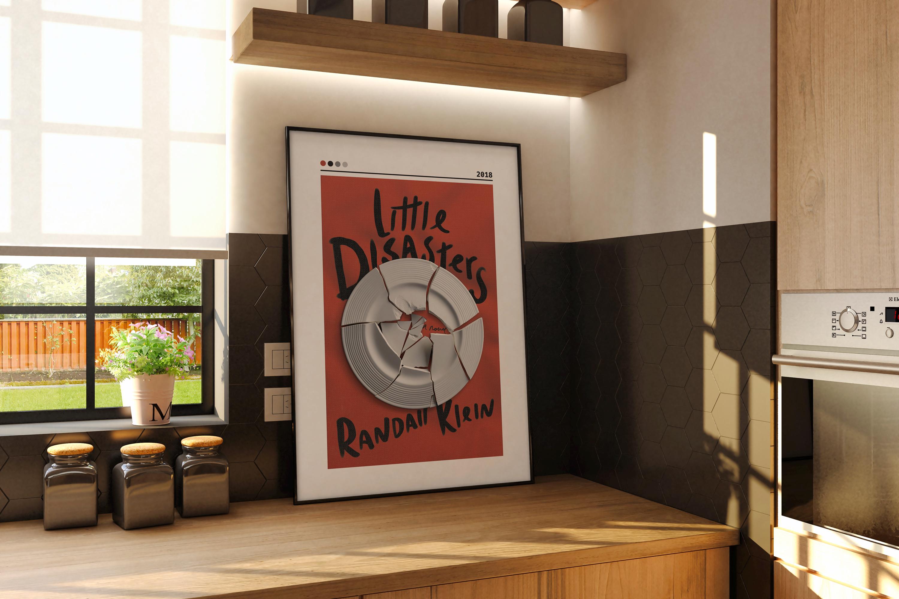 Little Disasters Book Cover Art Print: Randall Klein Minimalist Poster ...