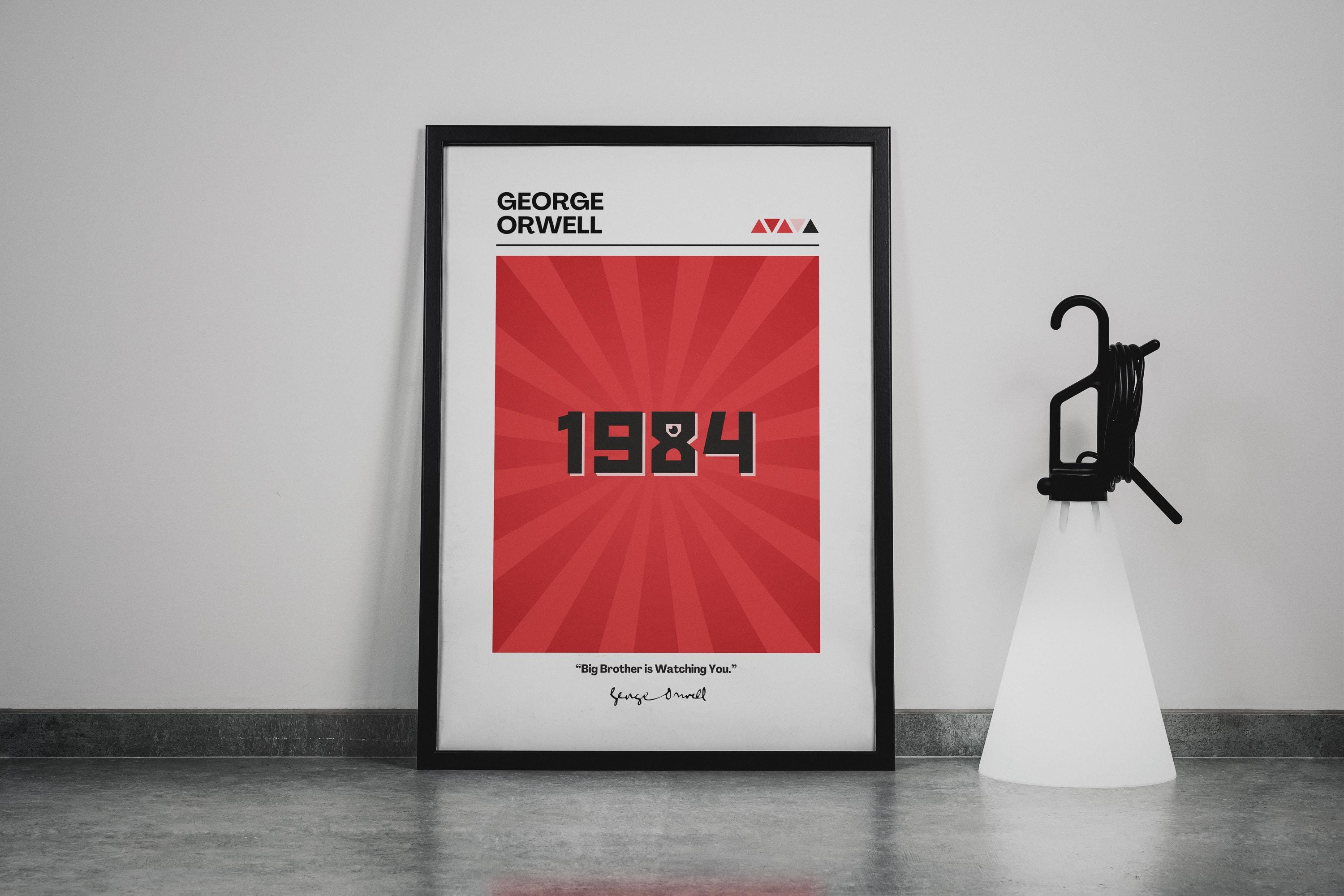 1984 Book Cover Poster | George Orwell | Minimalist Book Poster ...