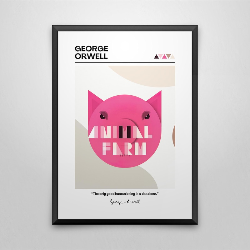 Animal Farm Book Cover - Etsy