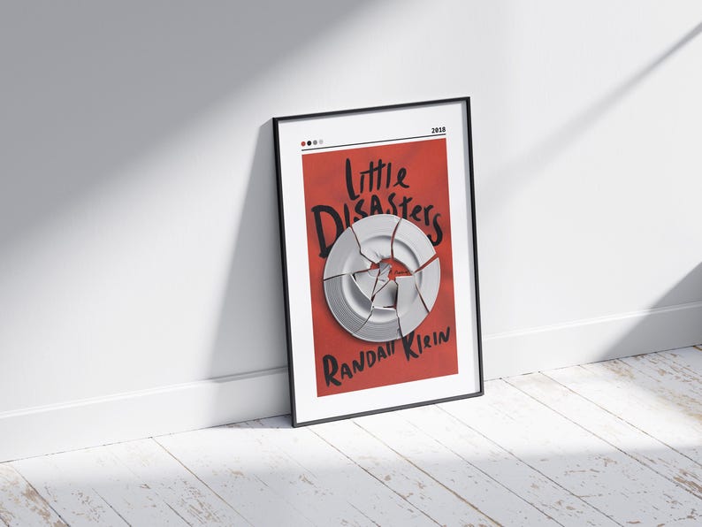 Little Disasters Book Cover Art Print: Randall Klein Minimalist Poster ...