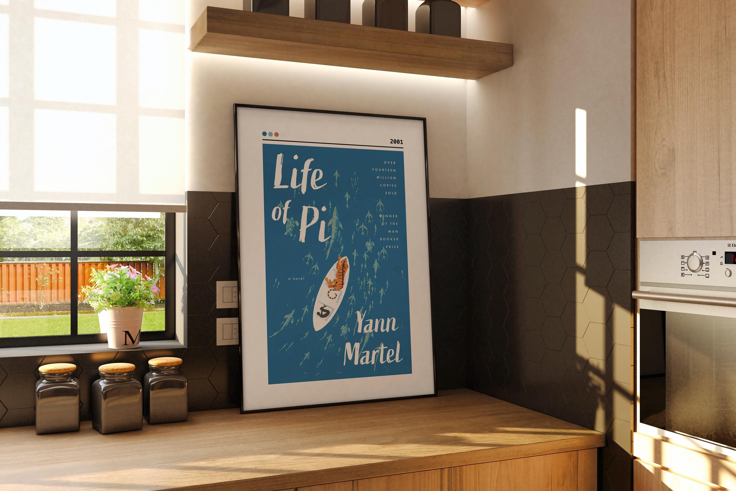 Life of Pi Book Cover Poster | Yann Martel | Minimalist Book Poster ...