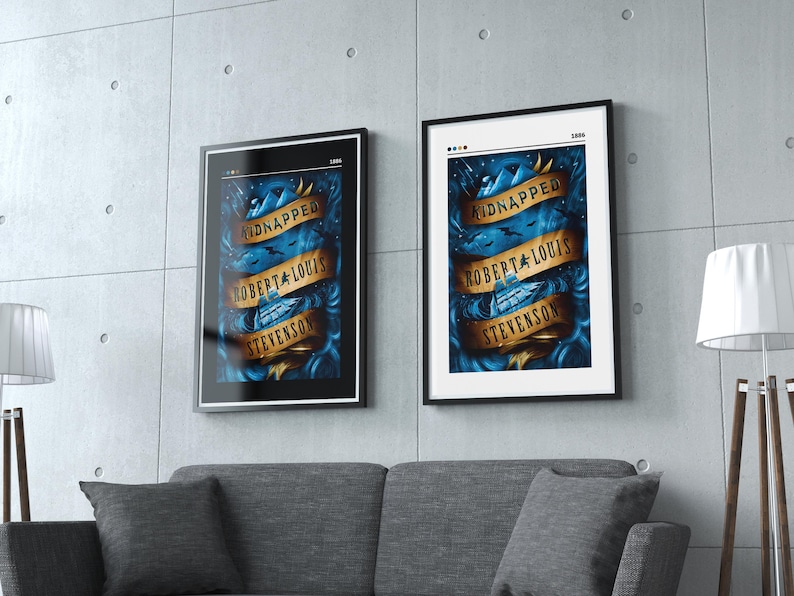 Kidnapped Book Cover Art Print: Robert Louis Stevenson Poster - Etsy