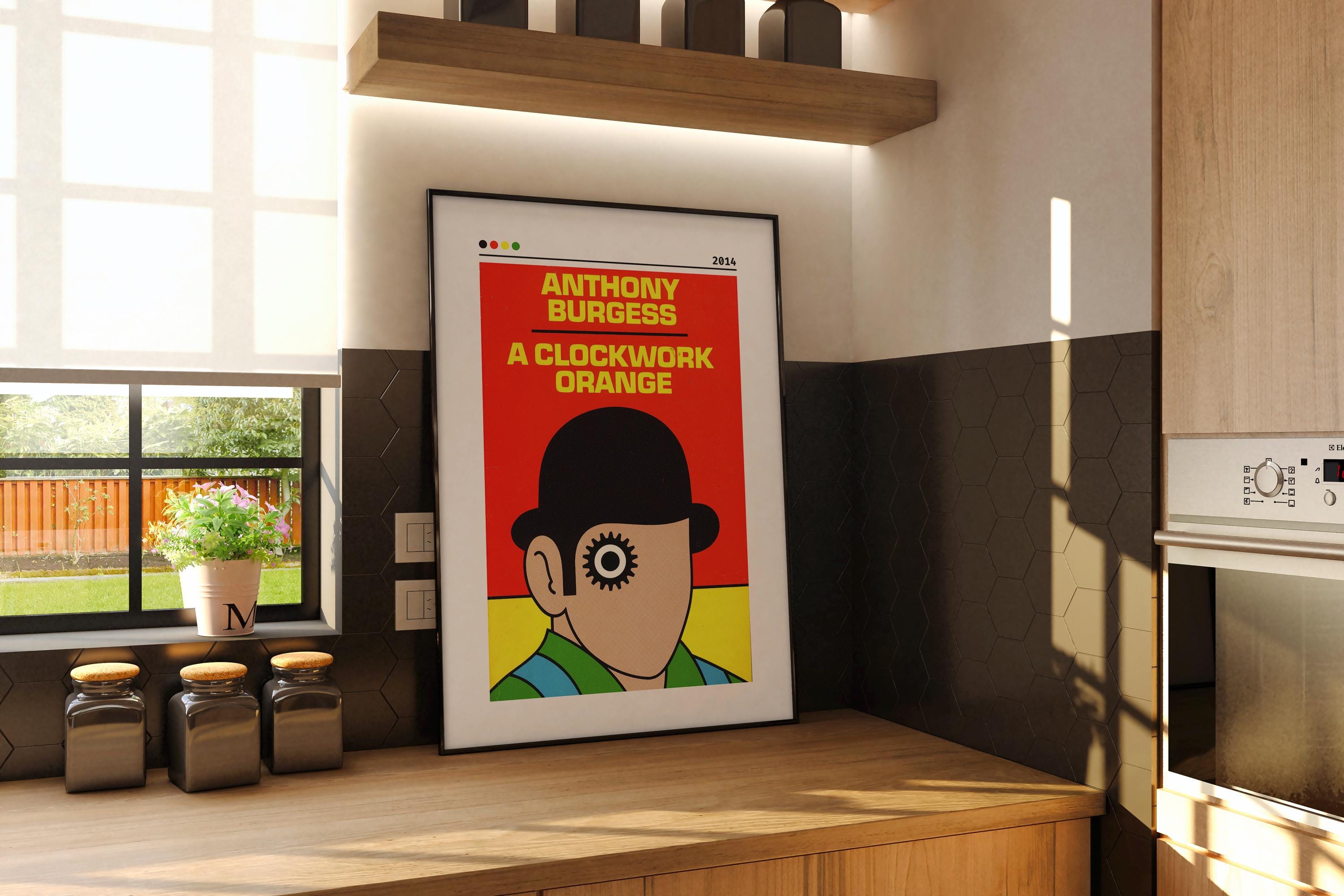 A Clockwork Orange Book Cover Poster | Anthony Burgess | Minimalist ...