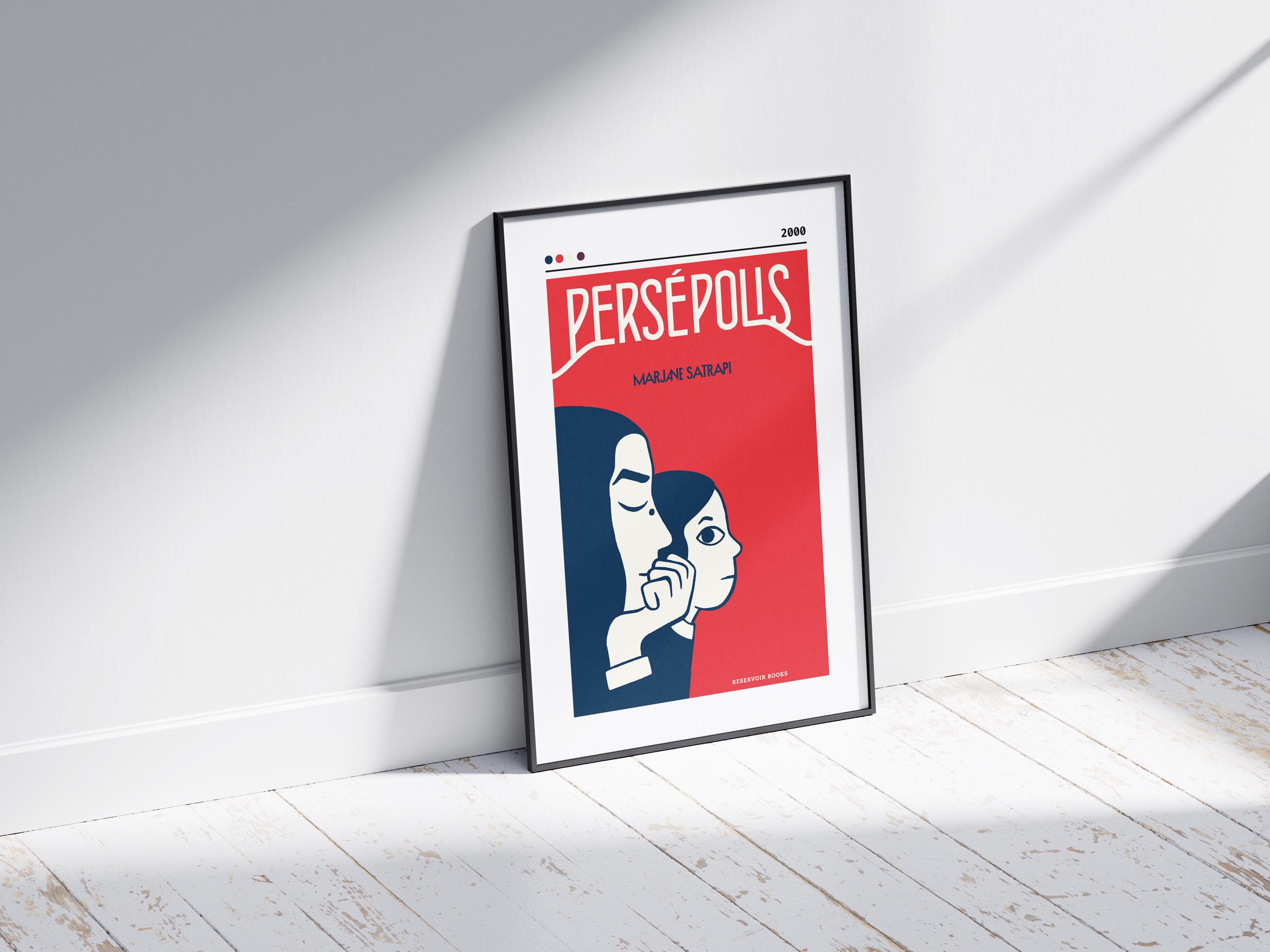 Persepolis Book Cover Poster: Marjane Satrapi Minimalist Art Print - Etsy